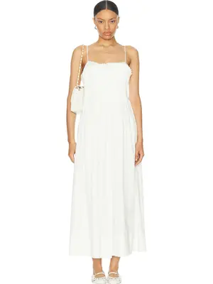 Lpa Annalie Midi Dress - White