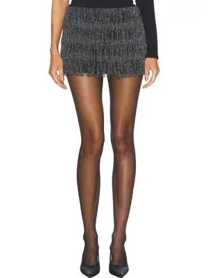 SIMONMILLER River Fringe Skirt - Black