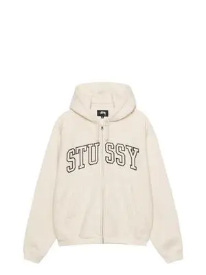 StÜssy Outline Zip Hoodie - Ivory