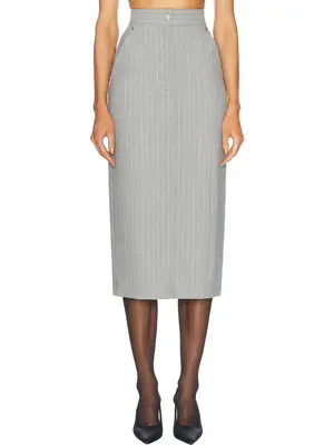 Moschino Midi Skirt - Multi Grey