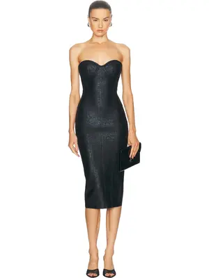 Retrofete Retrofete Charlize Bustier Dress Black