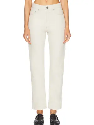 Ami Straight Leg Jeans - Off White