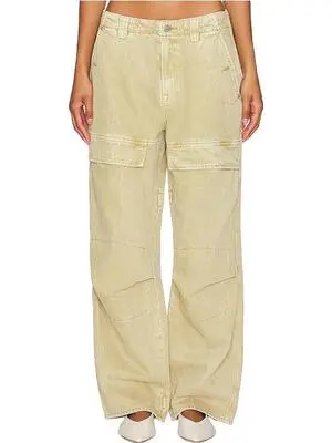 GRLFRND Steph Low Rise Cargo Jeans - Beige