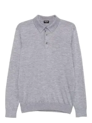 Zegna Mélange Polo Shirt - Grey