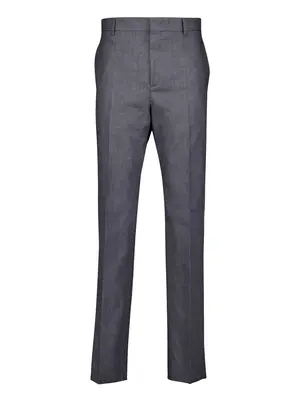 Valentino Garavani Linen Trousers - Grey