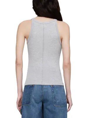 RE/DONE RE/DONE Ribbed Knit Tank Top Grey