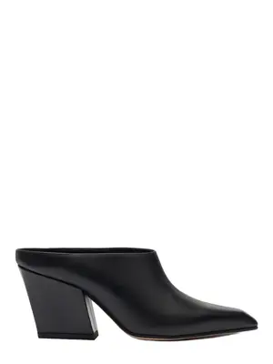 SCAROSSO 80mm Holly Mules - Black
