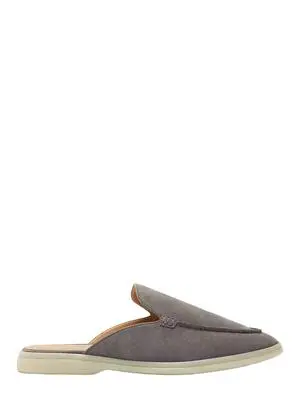 SCAROSSO Suede Slippers - Grey