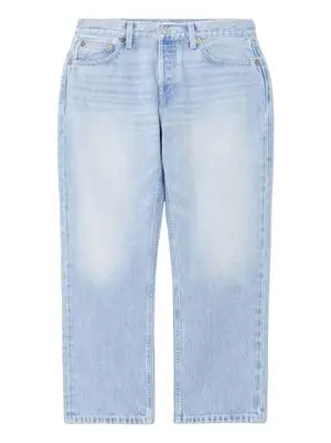 RE/DONE Straight Crop Jeans - Blue