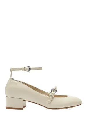 SCAROSSO 35mm June Pumps - White