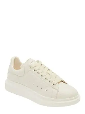 Alexander McQueen McQueen Grainy Leather Oversized Sneakers 9100 Off White