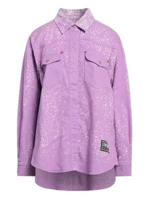Versace Gabardine Overshirt - Purple