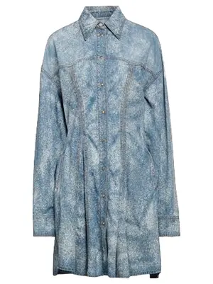 Versace Denim Shirt Dress - Blue