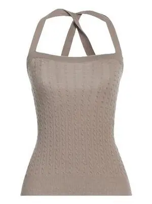 PATOU PATOU Knitted Halterneck Top Grey