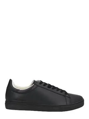 Armani Exchange Bovine Leather Low-top Sneakers - Black