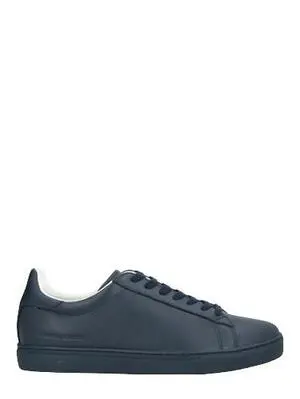Armani Exchange Bovine Leather Lace-up Sneakers - Navy