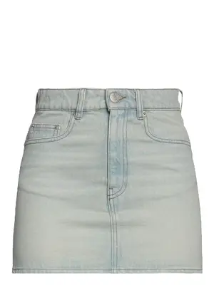 AMI Paris Denim Pencil Skirt - Blue