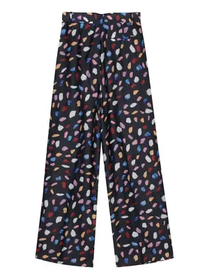 Essentiel Antwerp Graphic-print Palazzo Pants - Blue
