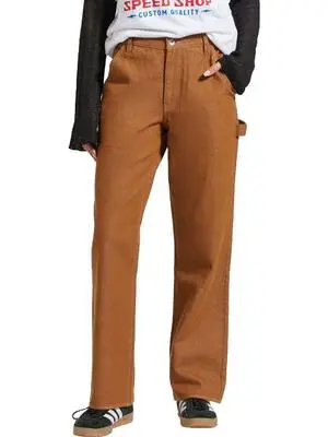 Brixton Essex Wide Leg Painter Pants - Washed Copper