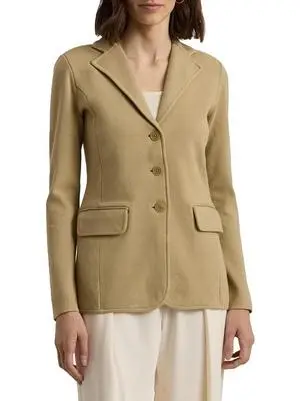 Ralph Lauren Combed Cotton-blend Blazer - Birch Tan
