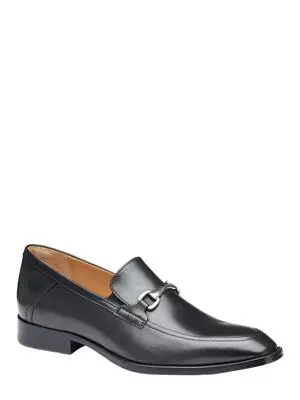 Johnston & Murphy Richland Bit Loafer - Black Full Grain