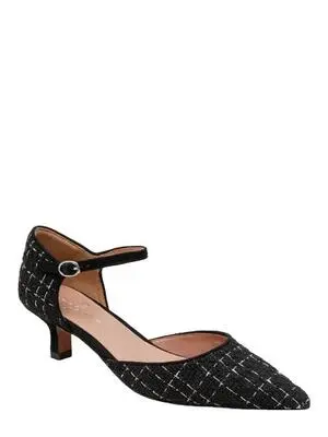 Linea Paolo Linea Paolo Carey Ankle Strap Pumps Black-white Plaid