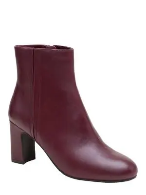 Linea Paolo Wylda Ankle Booties - Dark Burgundy