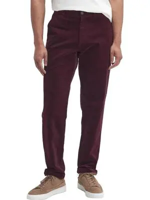 Barbour Tailored Fit Cotton Stretch Corduroy Chinos - Dark Merlot