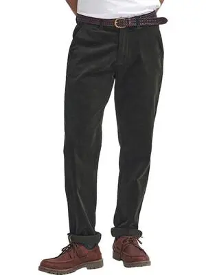 Barbour Tailored Fit Cotton Stretch Corduroy Chinos - Forest