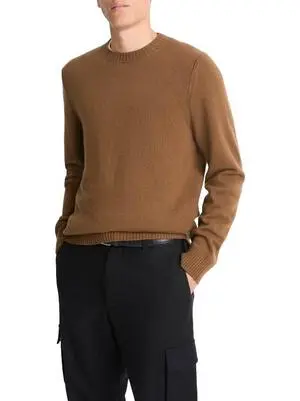 Vince Classic Wool & Cashmere Crewneck Sweater - Vicuna