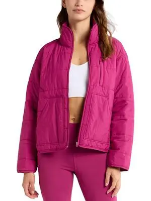 Zella Quilted Packable Jacket Purple Boysen