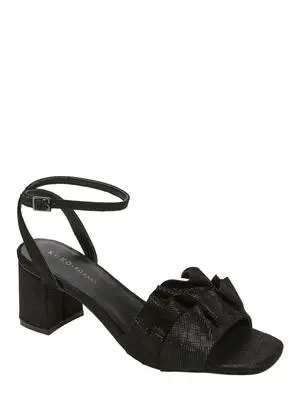KOKO + PALENKI Serenity Sandals - Black Metallic Leather