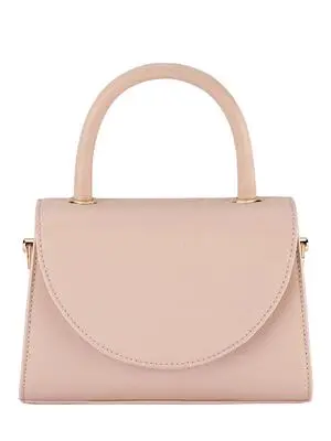 OLGA BERG Olga Berg Sasha Faux Leather Top Handle Bag Blush