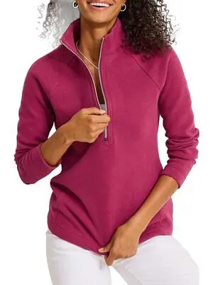 Tommy Bahama Stretch Cotton Half Zip Pullover - Santa Ana