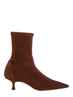 STUART WEITZMAN Naomi 50 Booties Deep Coffee