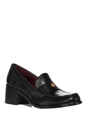 Tory Burch High Heel Loafer Pumps - Perfect Black