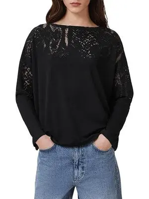 ALLSAINTS Rita Snake Tee - Black