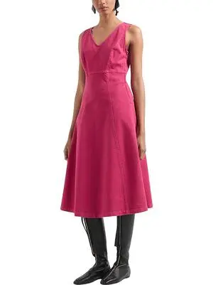 Emporio Armani Sleeveless Midi Dress - Raspberry
