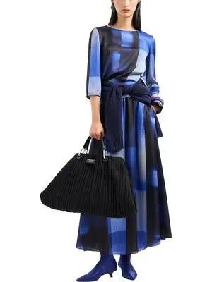 Emporio Armani Ombre Checkered Top - Blue