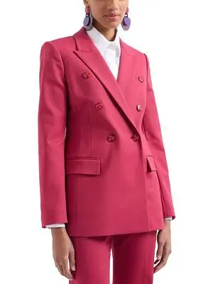 Emporio Armani Double Breasted Blazer Raspberry
