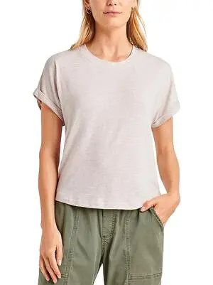 Splendid Splendid Skye Cuffed Tee Oat Heathe