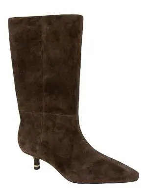 KENNETH COLE Meryl Pointed Toe Boots - Chocolate Suede