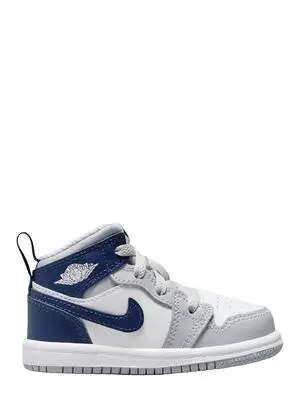JORDAN Jordan 1 Mid Sneakers White/wolf Grey/midnight Navy Blue