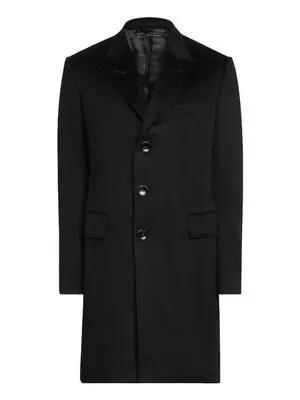 TOM FORD Solid Cashmere Overcoat - Black