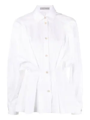 Palmer//harding Gathered-waist Shirt - White