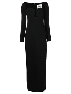 ROLAND MOURET PRE Roland Mouret Cut Out Cady Maxi Dress - Black