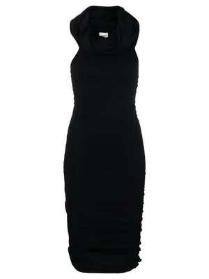 Khaite Aerica Mini Dress - Black