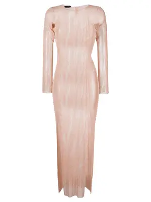 SANTA BRAND Santa Brands Rhinestone-embellished Maxi Dress - Powder