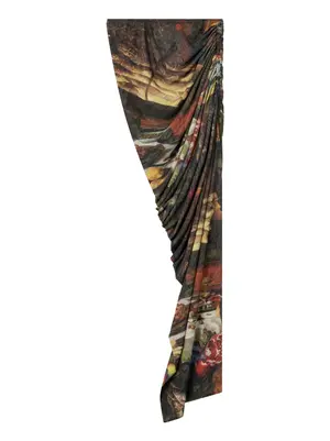 AZ FACTORY BY ESTER MANAS Side-slit Midi Skirt - Multicolour