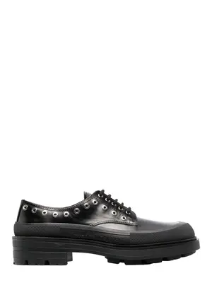Alexander McQueen Tread Slick Leather Brogues - Black